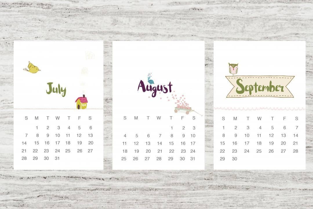 Free 2019 unicorn calendar – Shabby Mint Chic Party