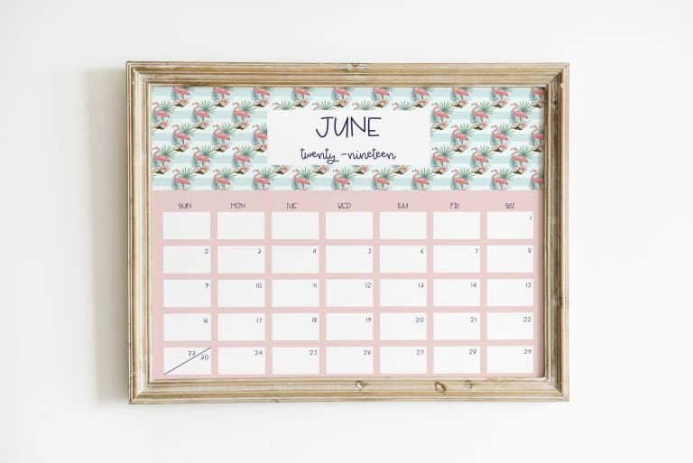 Free 2019 unicorn calendar | Shabby Mint Chic Party