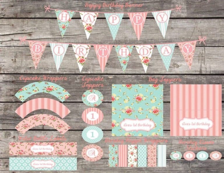 Shabby Chic First Birthday Party Inspirations and supplies | Shabby ...