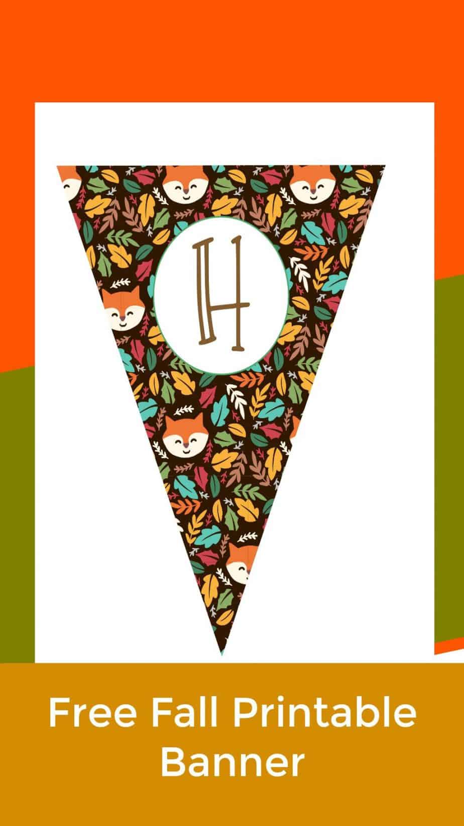 Hello Fall Banner Letters Free Printable | Shabby Mint Chic Party