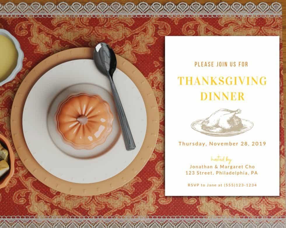 5 free Thanksgiving Invitation templates | Shabby Mint Chic Party
