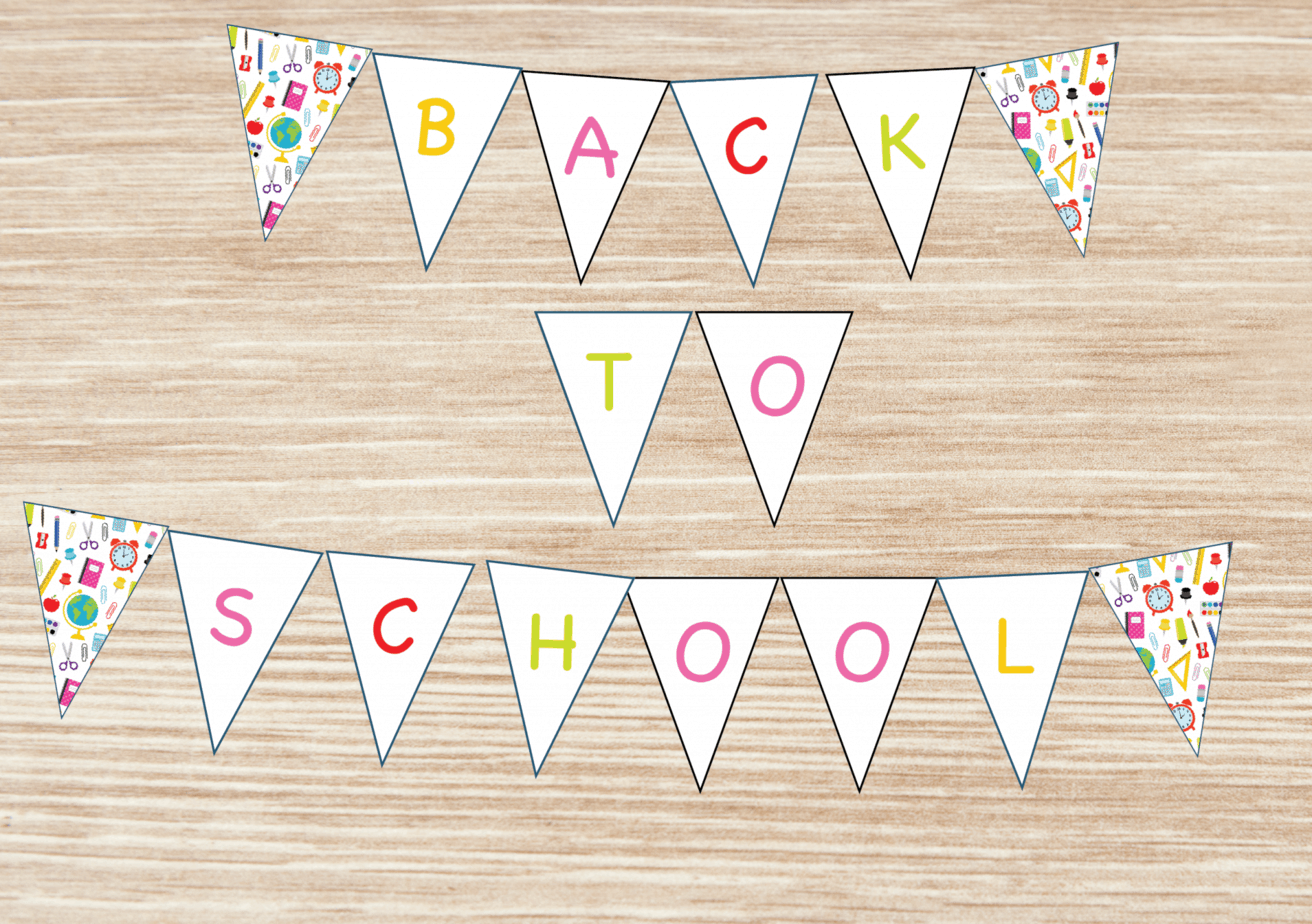 Welcome Back to School Free Alphabet Banner Printables – Shabby Mint ...
