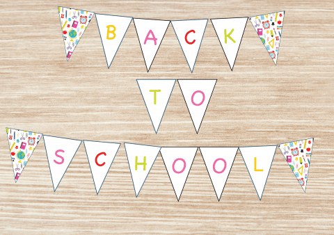 Welcome Back to School Free Alphabet Banner Printables | Shabby Mint ...