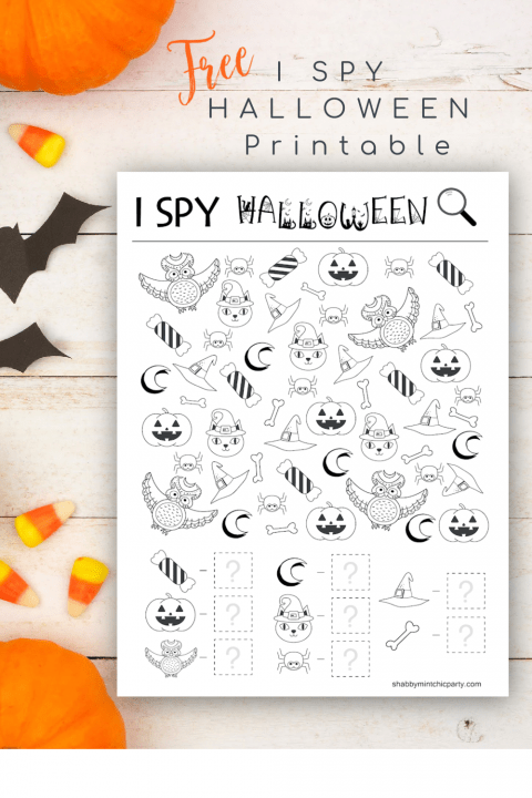 Free Printable I Spy Halloween Activity – Shabby Mint Chic Party