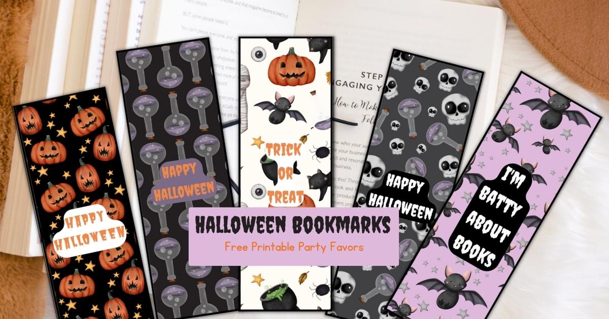 DIY Halloween Bookmark Party Favors | Shabby Mint Chic Party